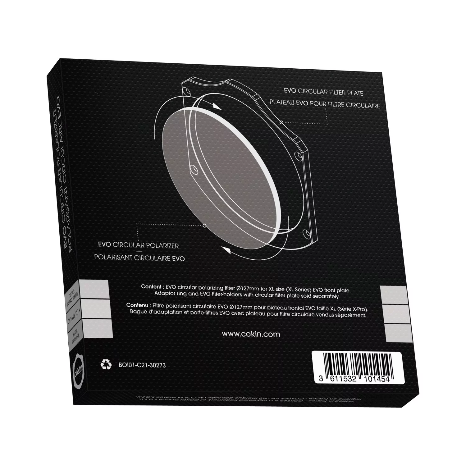 COKIN - Filtre polarisant circulaire 105mm pour porte-filtres EVO Taille L (série Z-Pro)